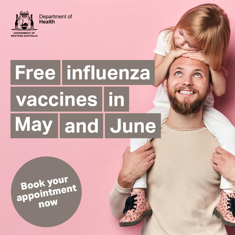Free influenza vaccines in May and June